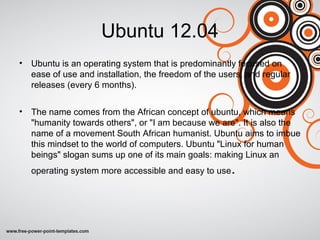 Osutr | PPT | Operating Systems | Computer Software and Applications