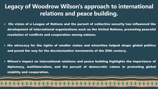 PRESENTATION ON WOODROW WILSON | PPTX | Political Issues & policy ...