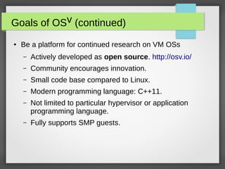 OSv at Usenix ATC 2014 | PPT