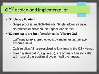 OSv at Usenix ATC 2014 | PPT