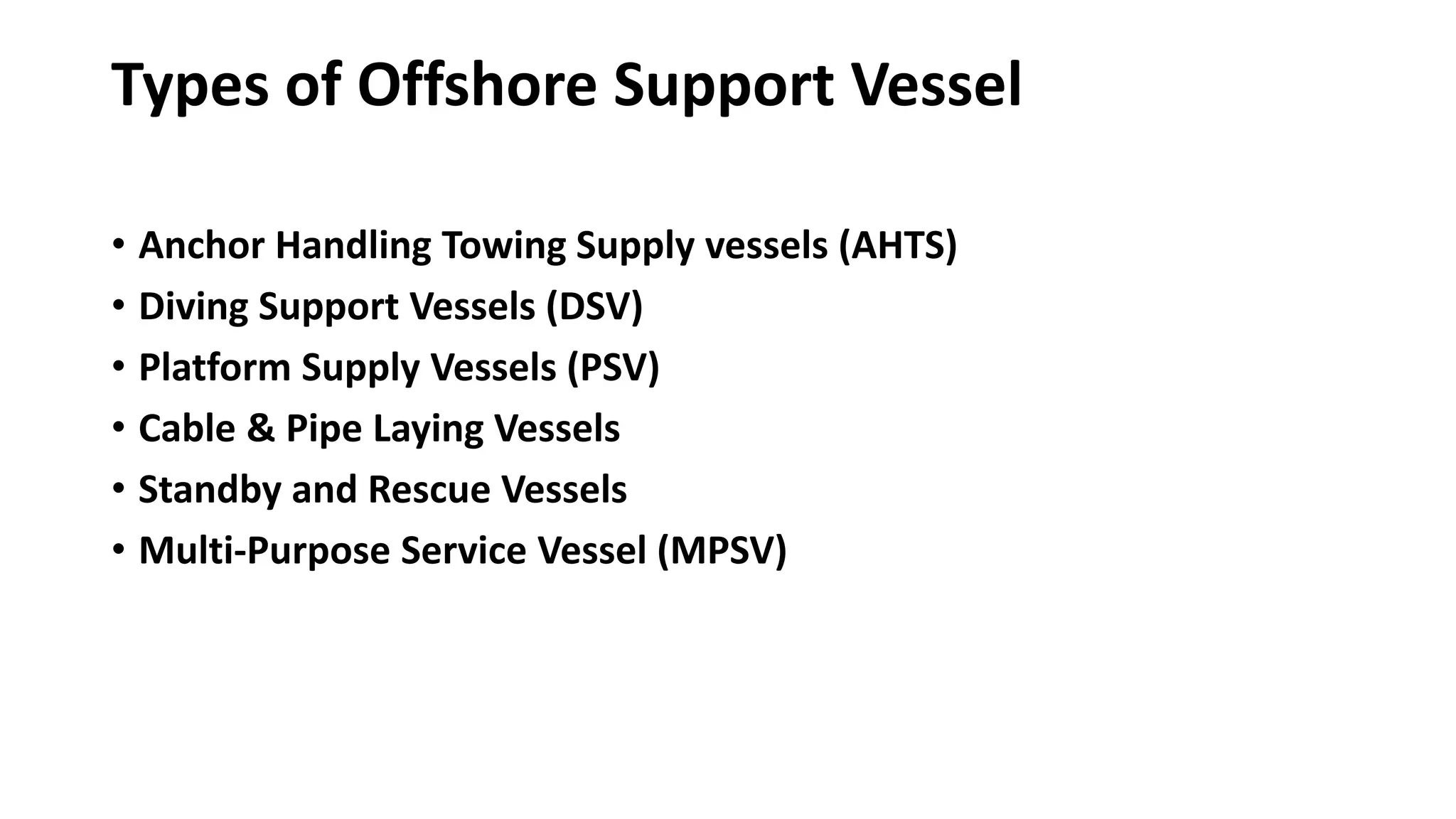 offshore support vessel design | PPSX