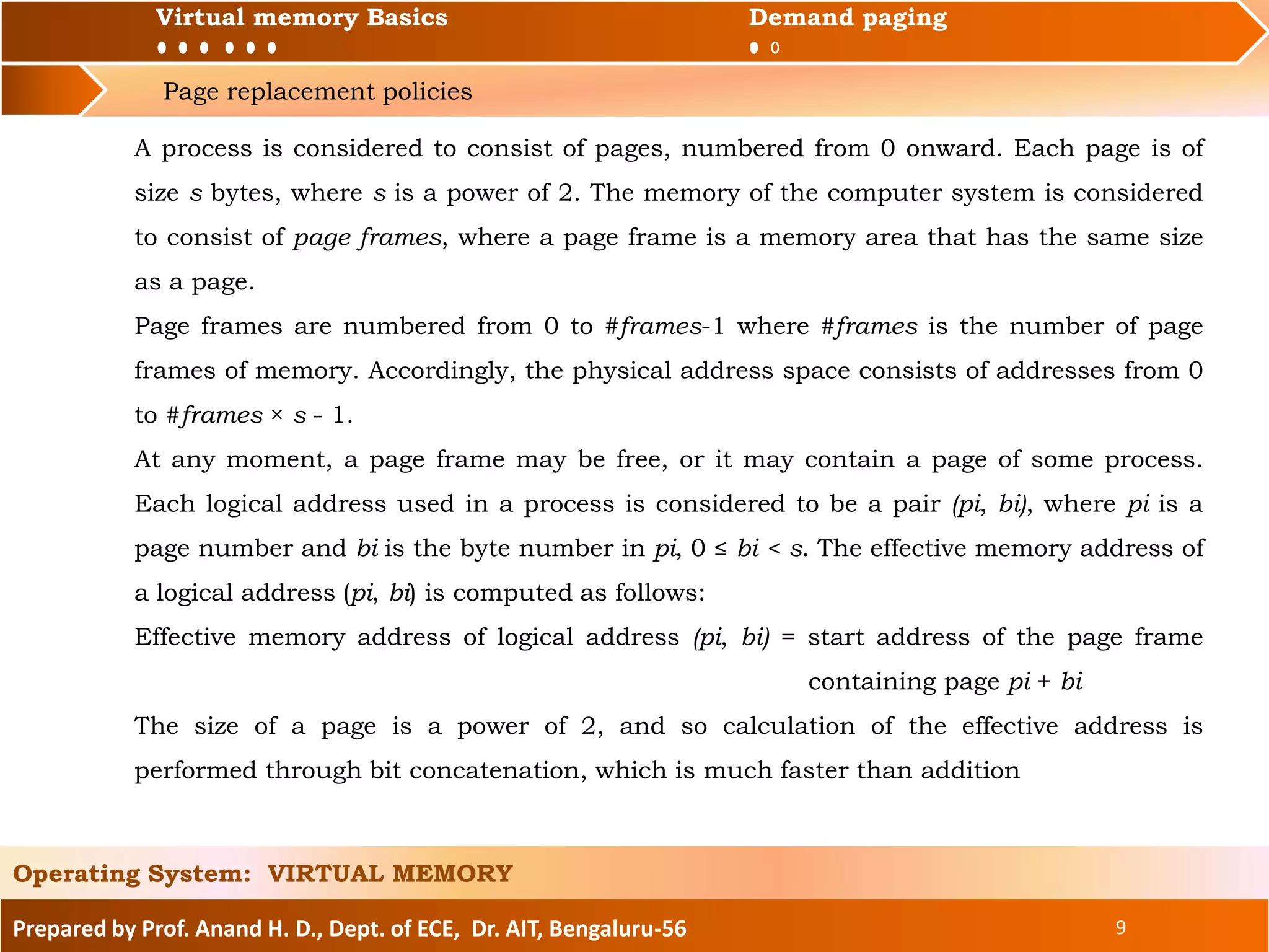 OS virtual memory | PPT