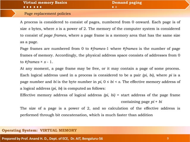 OS virtual memory | PDF | Operating Systems | Computer Software and Applications
