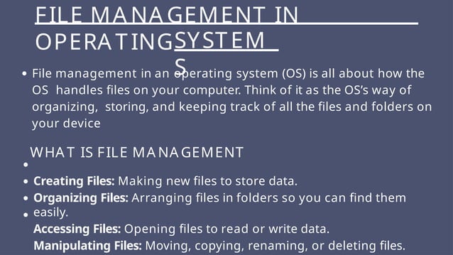 Operating system Presentation 5th semester | PPT