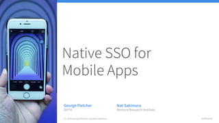 Native SSO for mobile apps | PPT