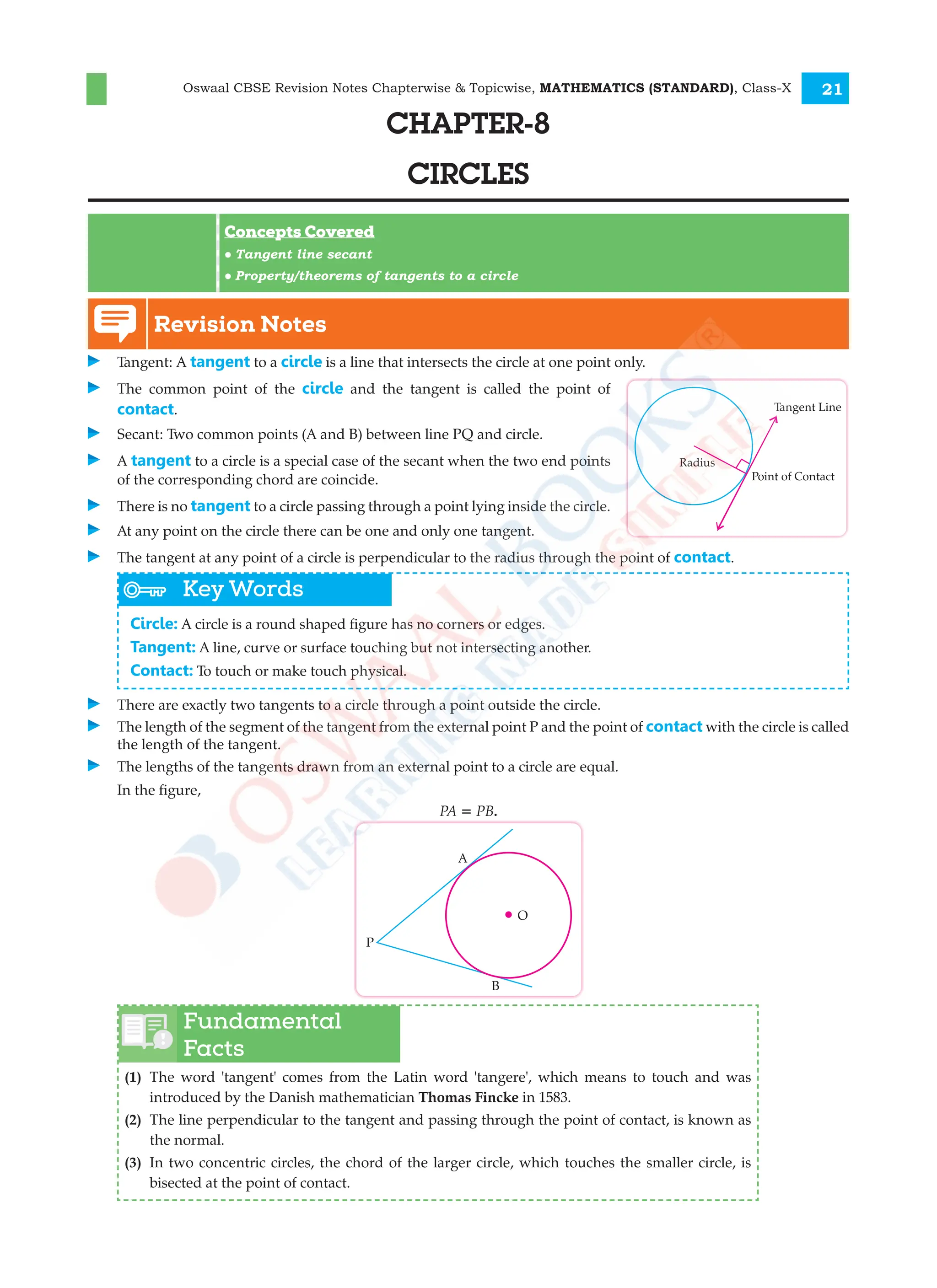 Oswaal CBSE Class 10, Mathematics Standard_Revision Notes (For 2023 ...