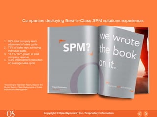 Anaplan and OpenSymmetry Top Sales Planning Best Practices | PPT