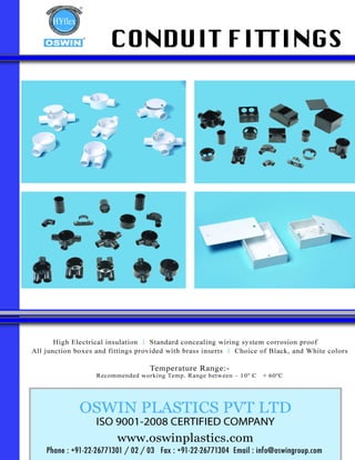 Oswin Plastics Pvt. Ltd., Daman, Hoses, Pipes and Molding Fittings | PDF