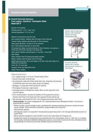 Autoclave Steam Sterilizer - Pharmaceutical | PDF