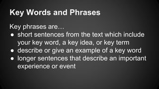 Key words and phrases | PPT