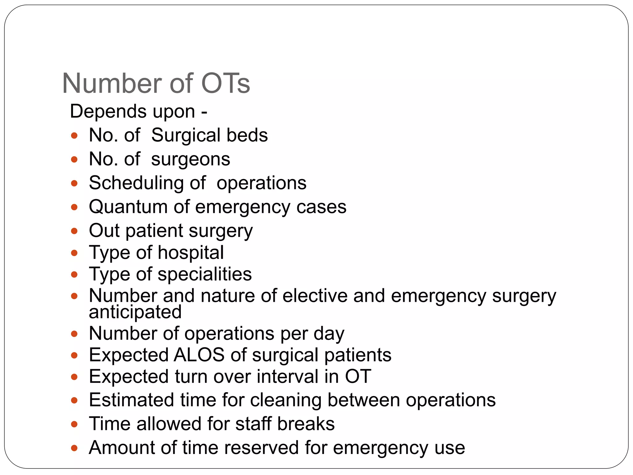 Organization and Management of Operation Theatre | PPT