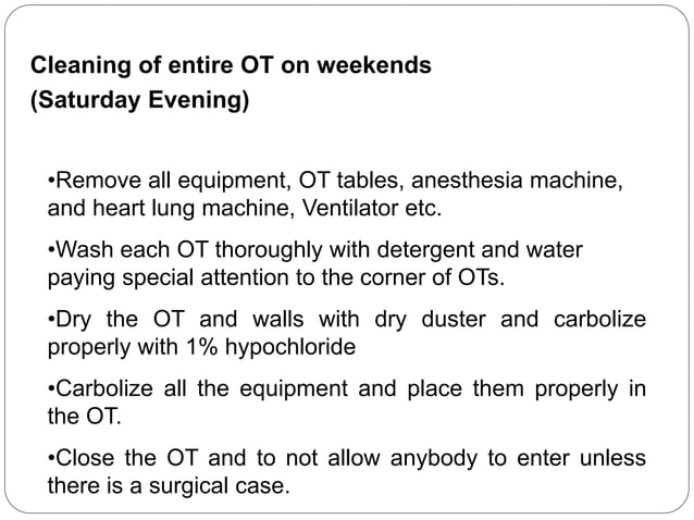 Organization and Management of Operation Theatre | PPT