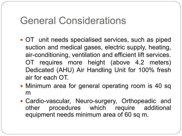 Organization and Management of Operation Theatre | PPT