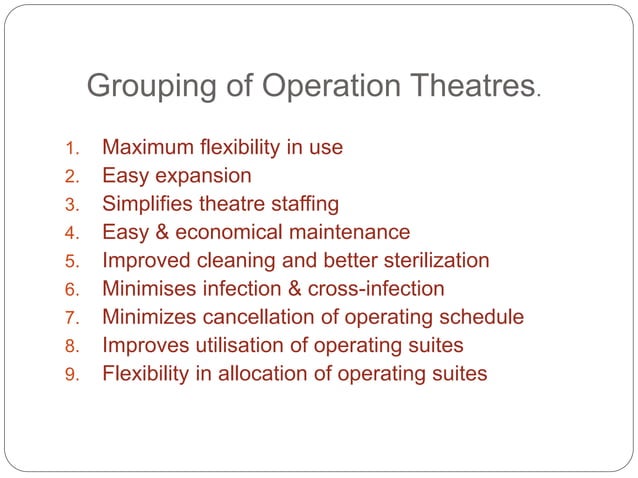 Organization and Management of Operation Theatre | PPT