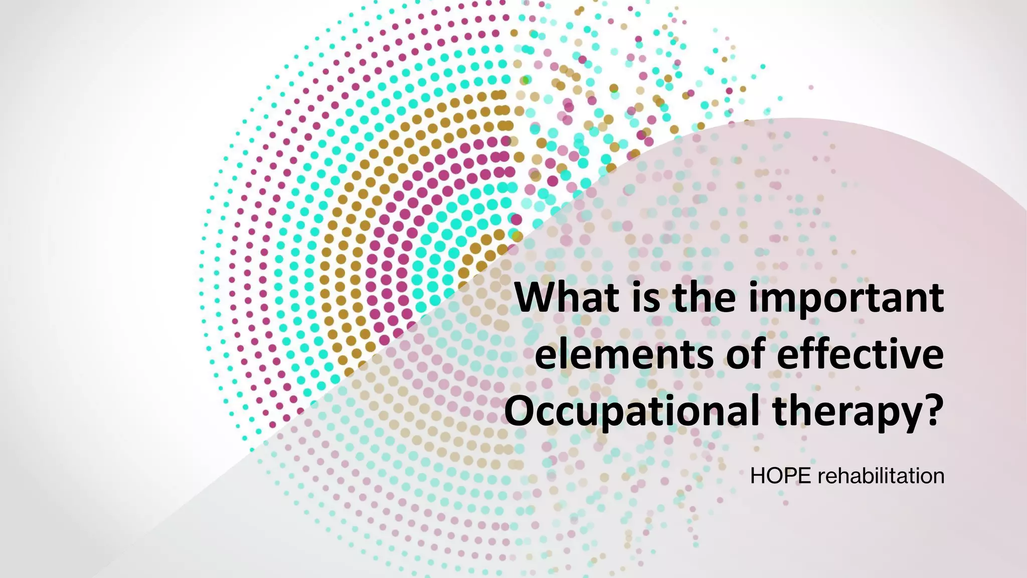 Best Occupational Therapy rules | PPT