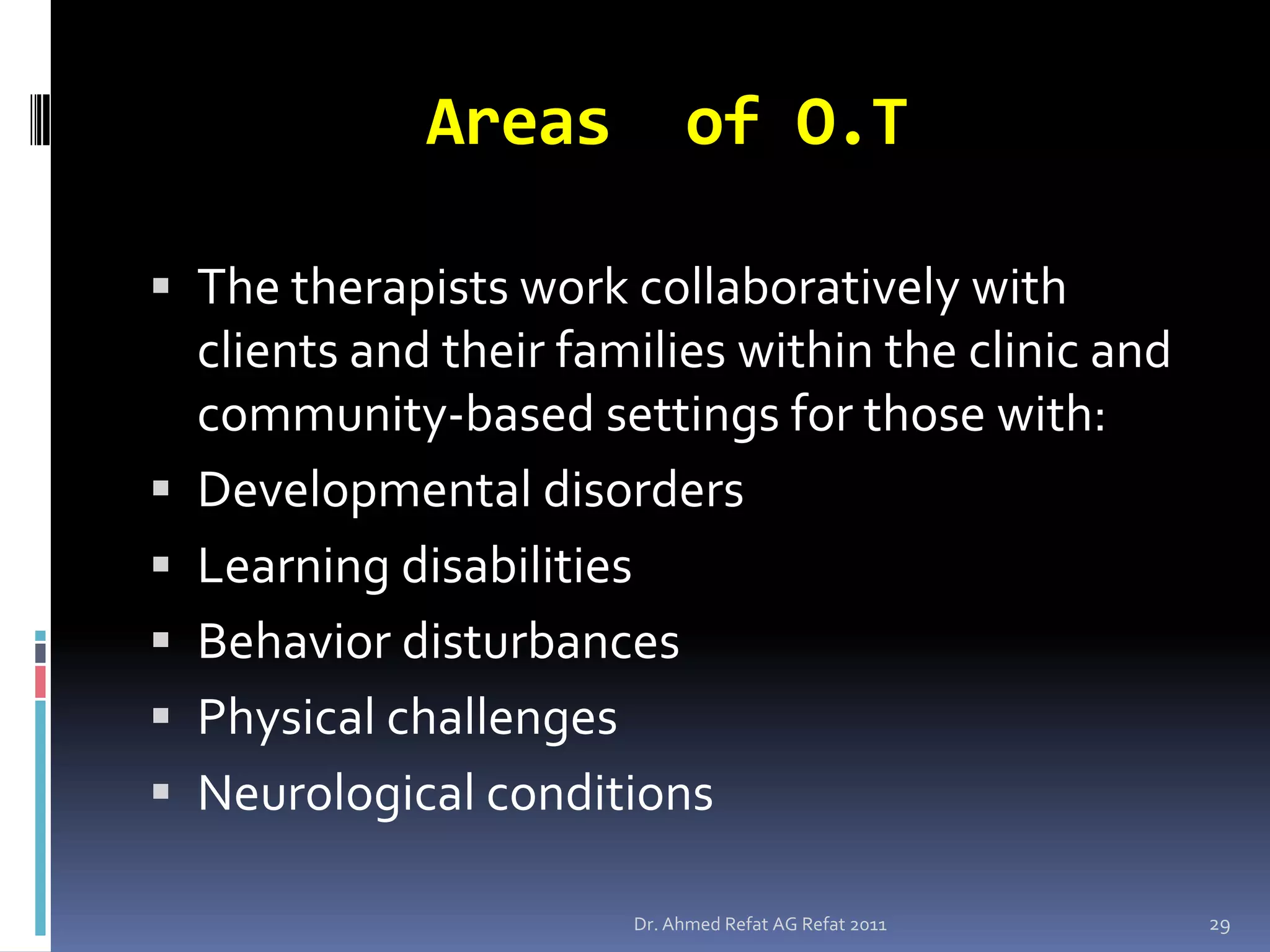 COMMUNITY OCCUPATIONAL THERAPY: | PDF