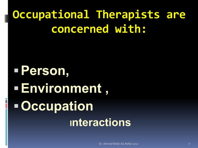 COMMUNITY OCCUPATIONAL THERAPY: | PDF