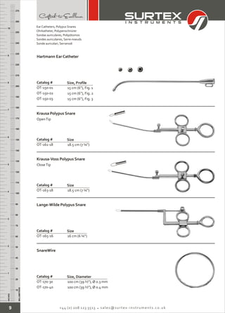 ENT Instruments | Tonsillectomy & Tracheostomy | PDF