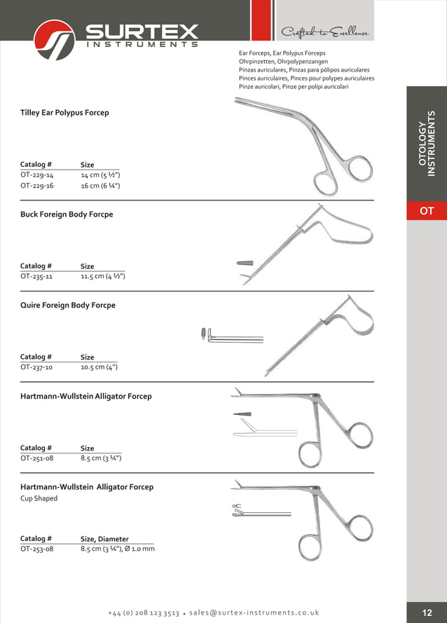 ENT Instruments | Tonsillectomy & Tracheostomy | PDF