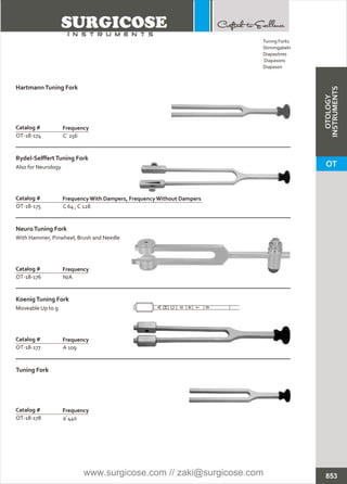 OTOLOGY INSTRUMENTS [SURGICOSE] | PDF