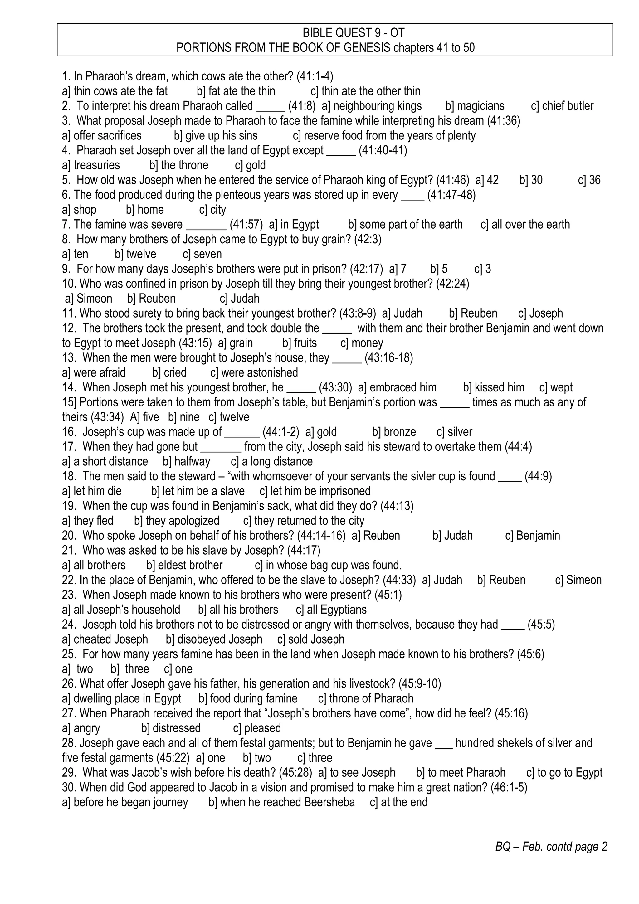 Ot05 gen. 41-50 | DOC