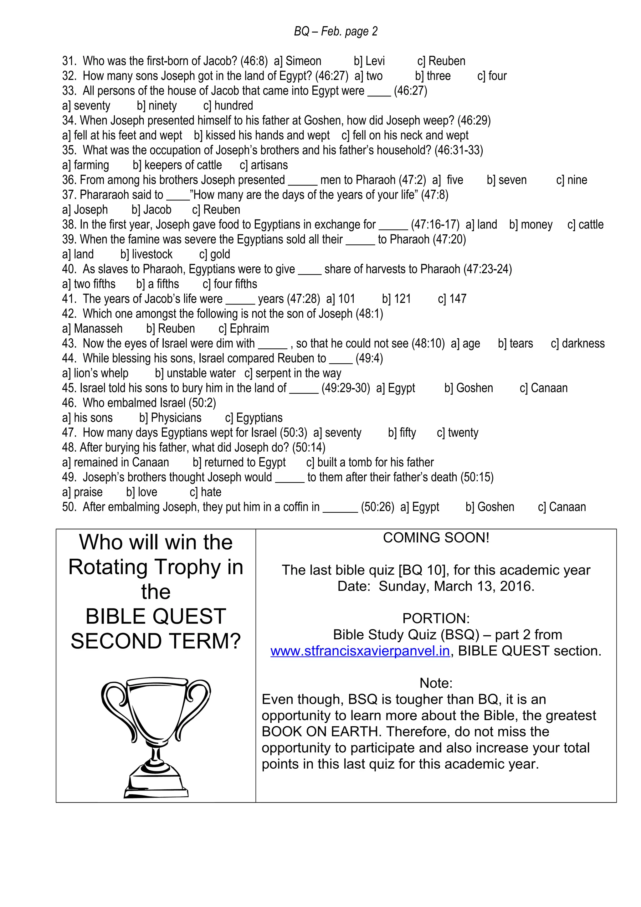 Ot05 gen. 41-50 | DOC