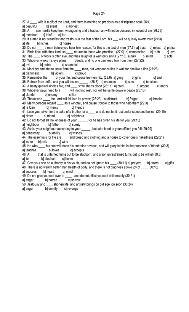 Ot18 sirach3-21-30 | PDF