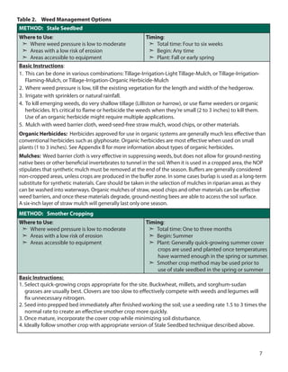 Conservation Buffers in Organic Systems | PDF
