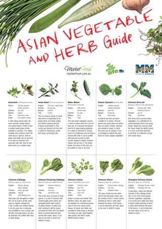 Growing Asian Vegetables & Herbs Organically ~ Geelong, Australia | PDF