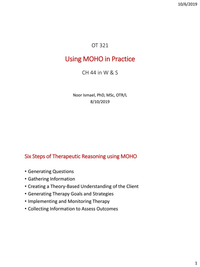 Ot 321 week 3 ni_2019_moho_3-2 | PDF