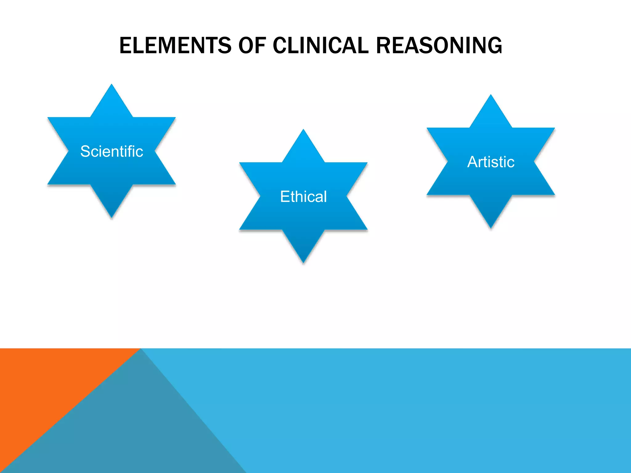 OT 425 session 10A clinical reasoning | PPTX