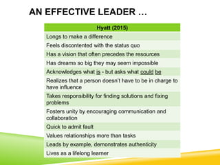 Developing Your Identity as a Leader | PPTX