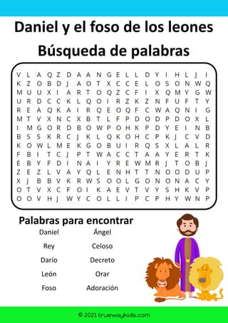 Daniel Y El Foso De Los Leones Colorear Por Números