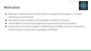 WordPress + react | PPT | Free Download