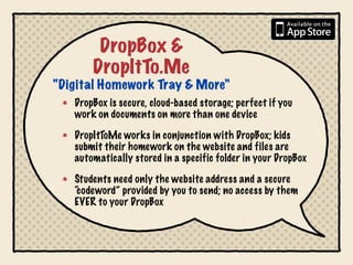 Apps and Websites for Use in the Classroom | PPT