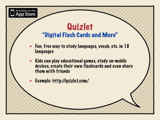 Apps and Websites for Use in the Classroom | PDF
