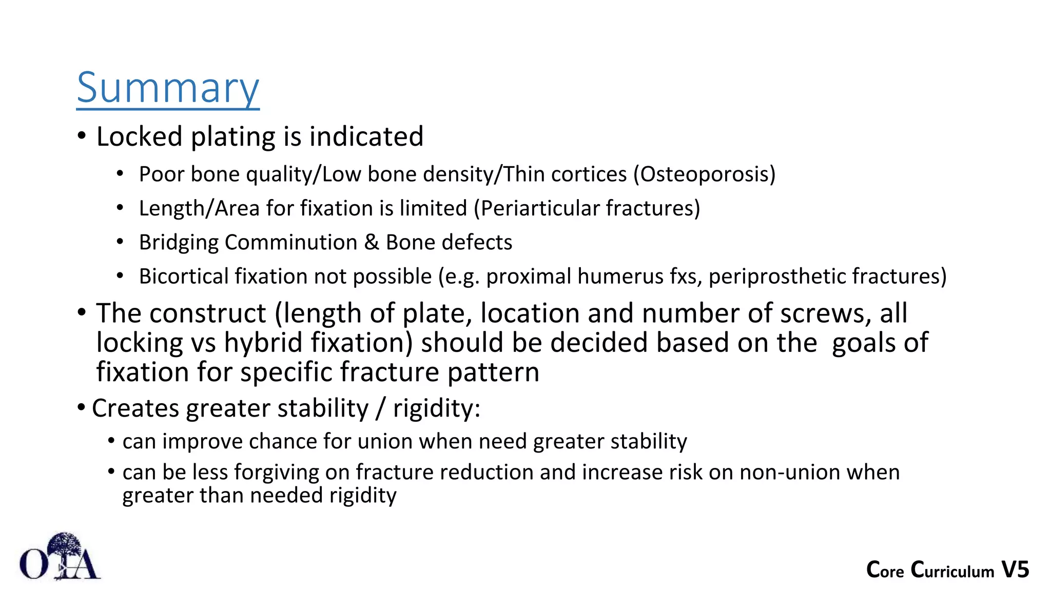 Locking Plates in Orthopaedic | PPTX