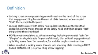 Locking Plates in Orthopaedic | PPTX