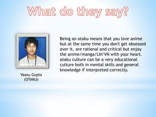 Anime, Manga & Otaku culture | PPTX