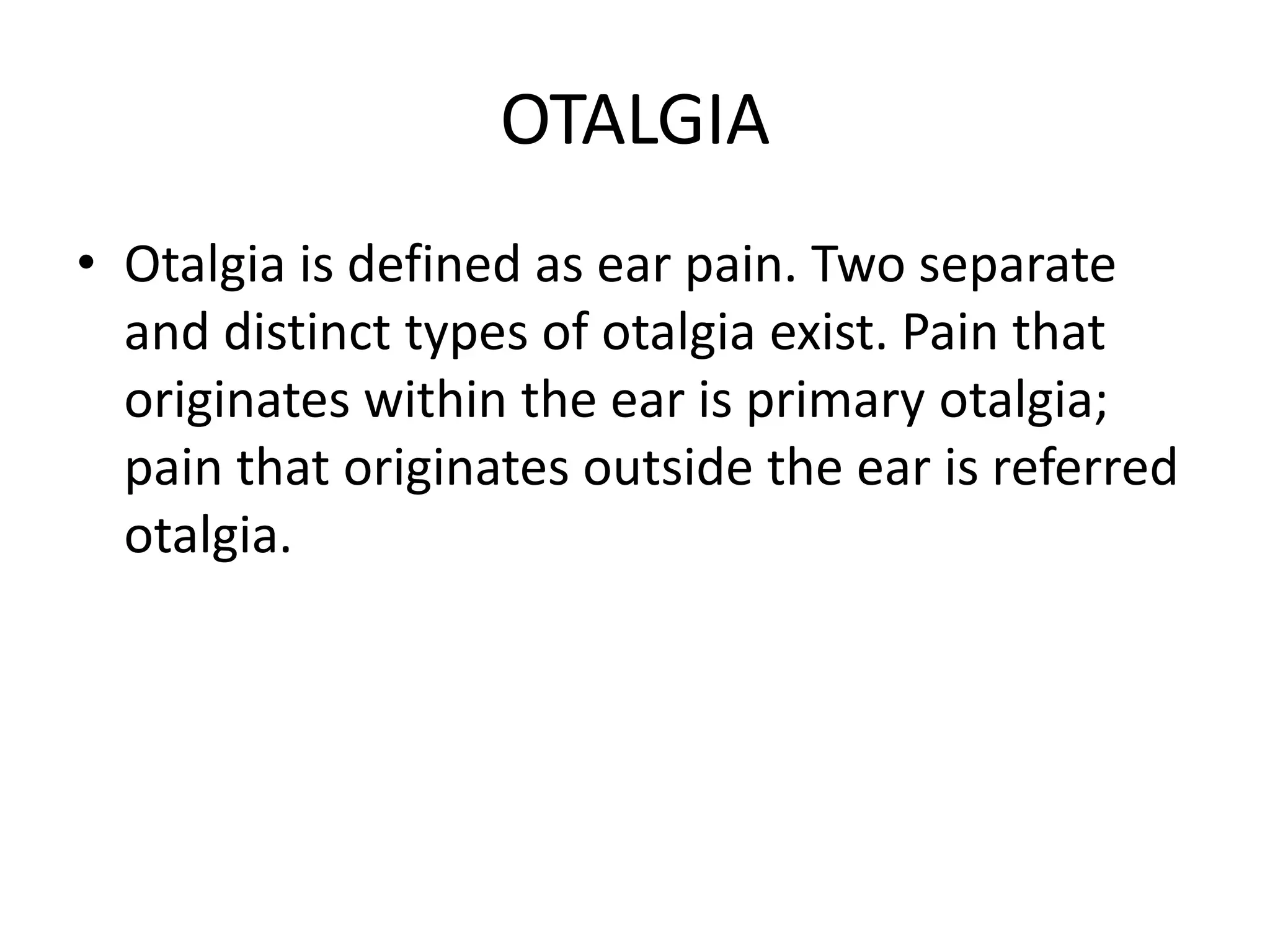Otalgia | PPTX