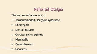 Otalgia | PPTX
