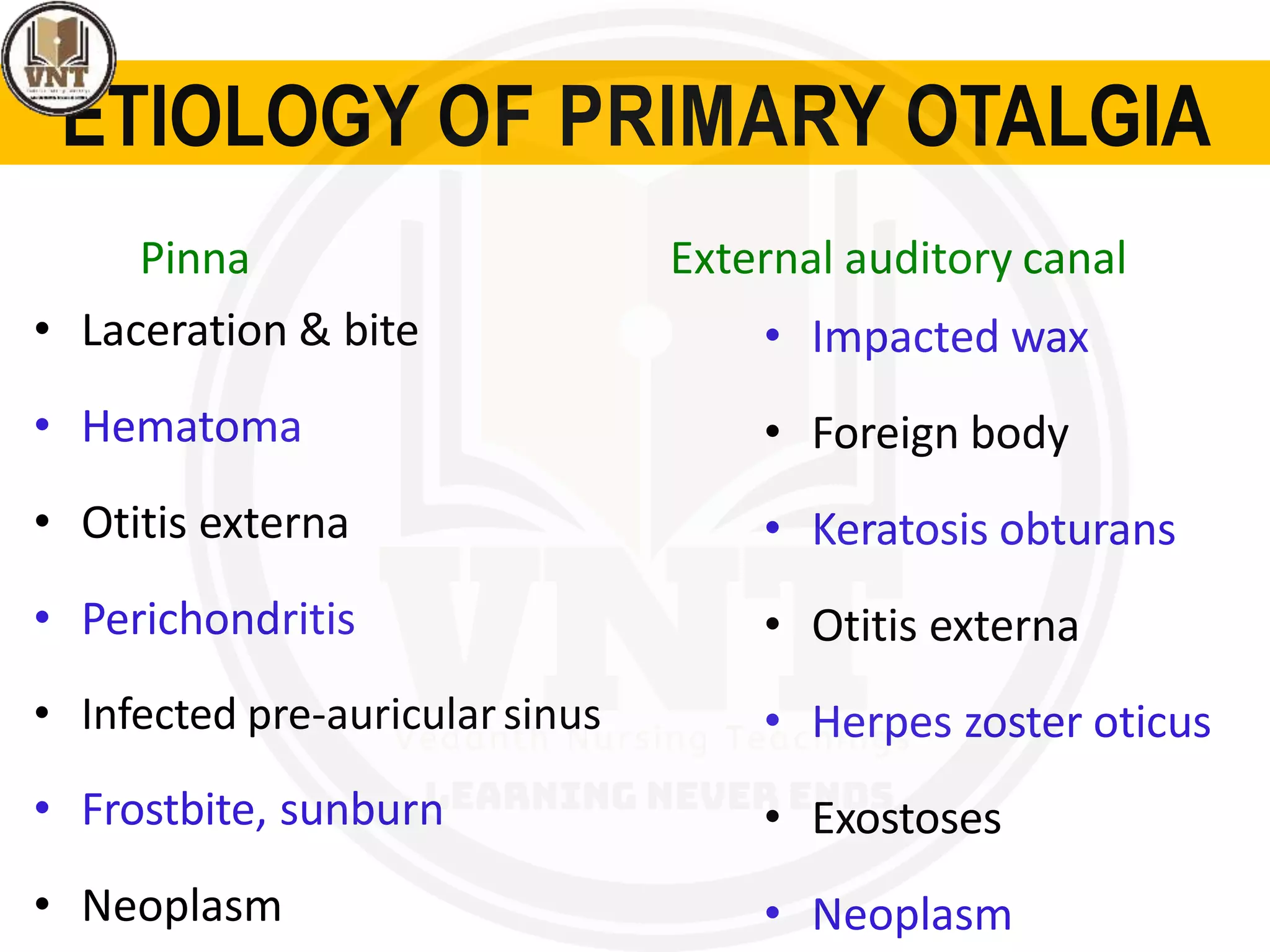 Otalgia | PPTX