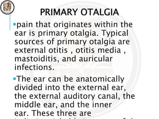 Otalgia | PPTX