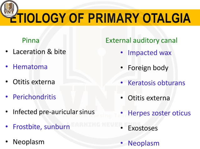 Otalgia | PPTX | Ear, Nose and Throat Conditions | Diseases and Conditions