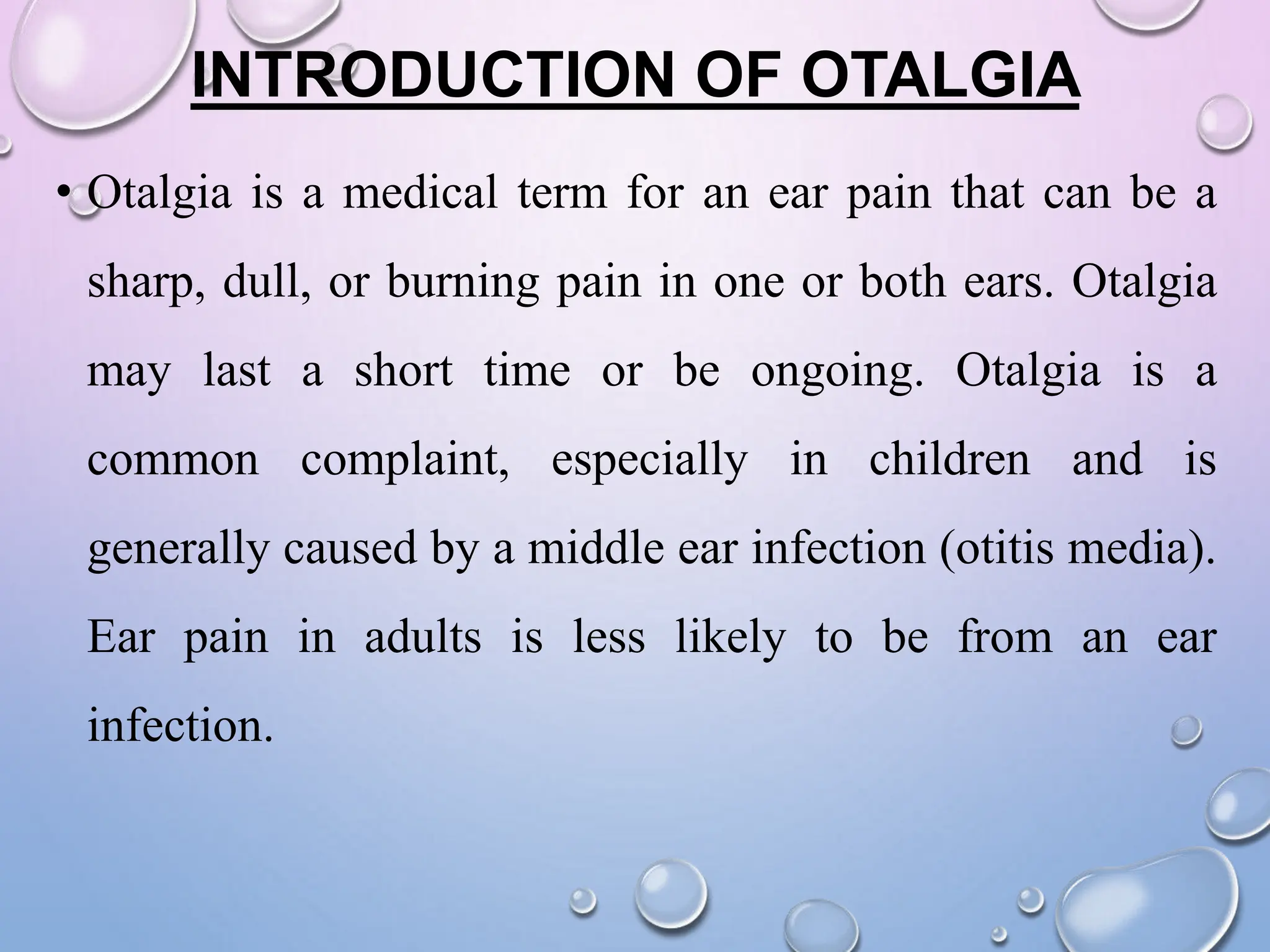 otalgia.pptx ear disorder of bsc nursing | PPTX