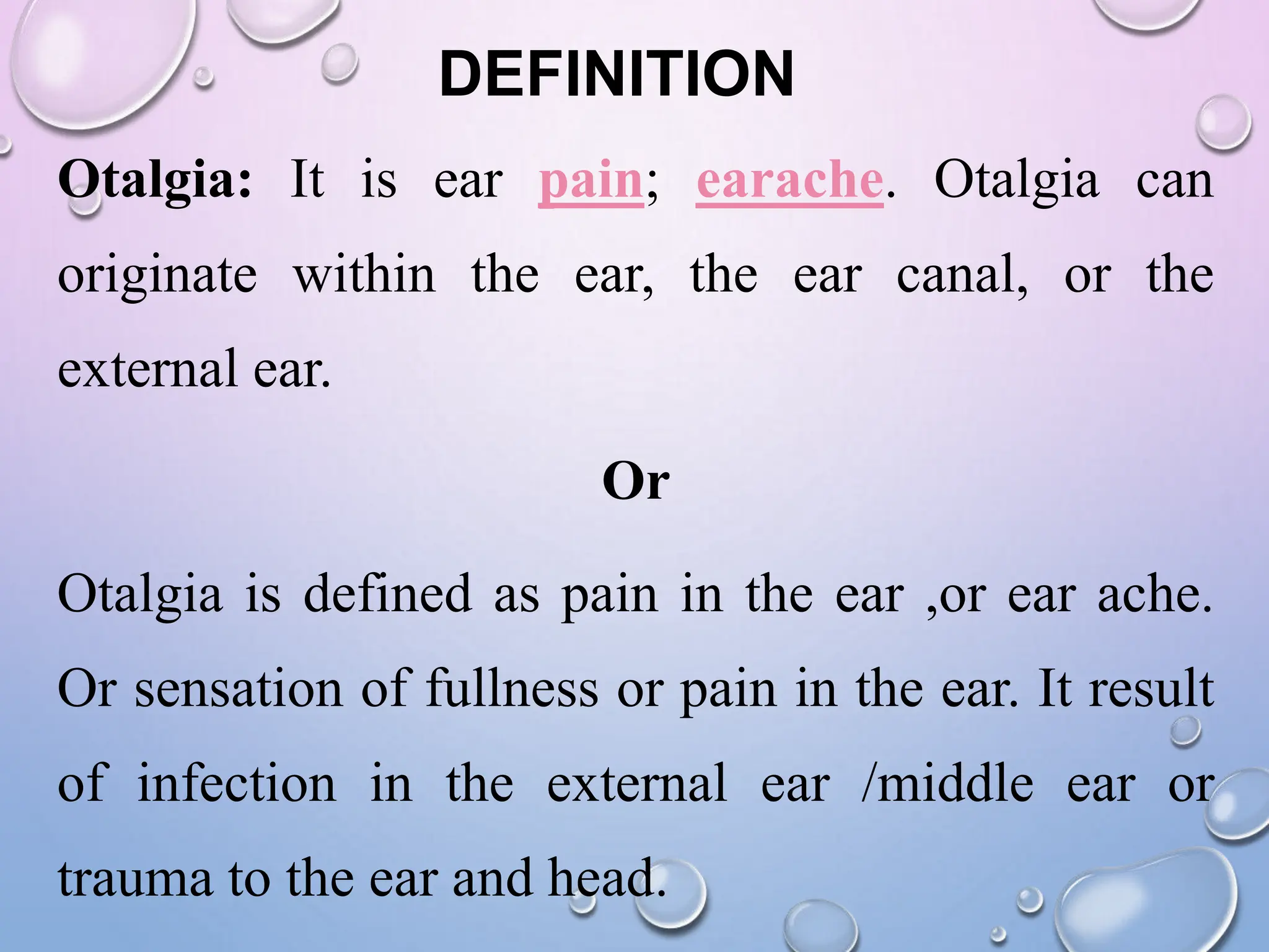 otalgia.pptx ear disorder of bsc nursing | PPTX