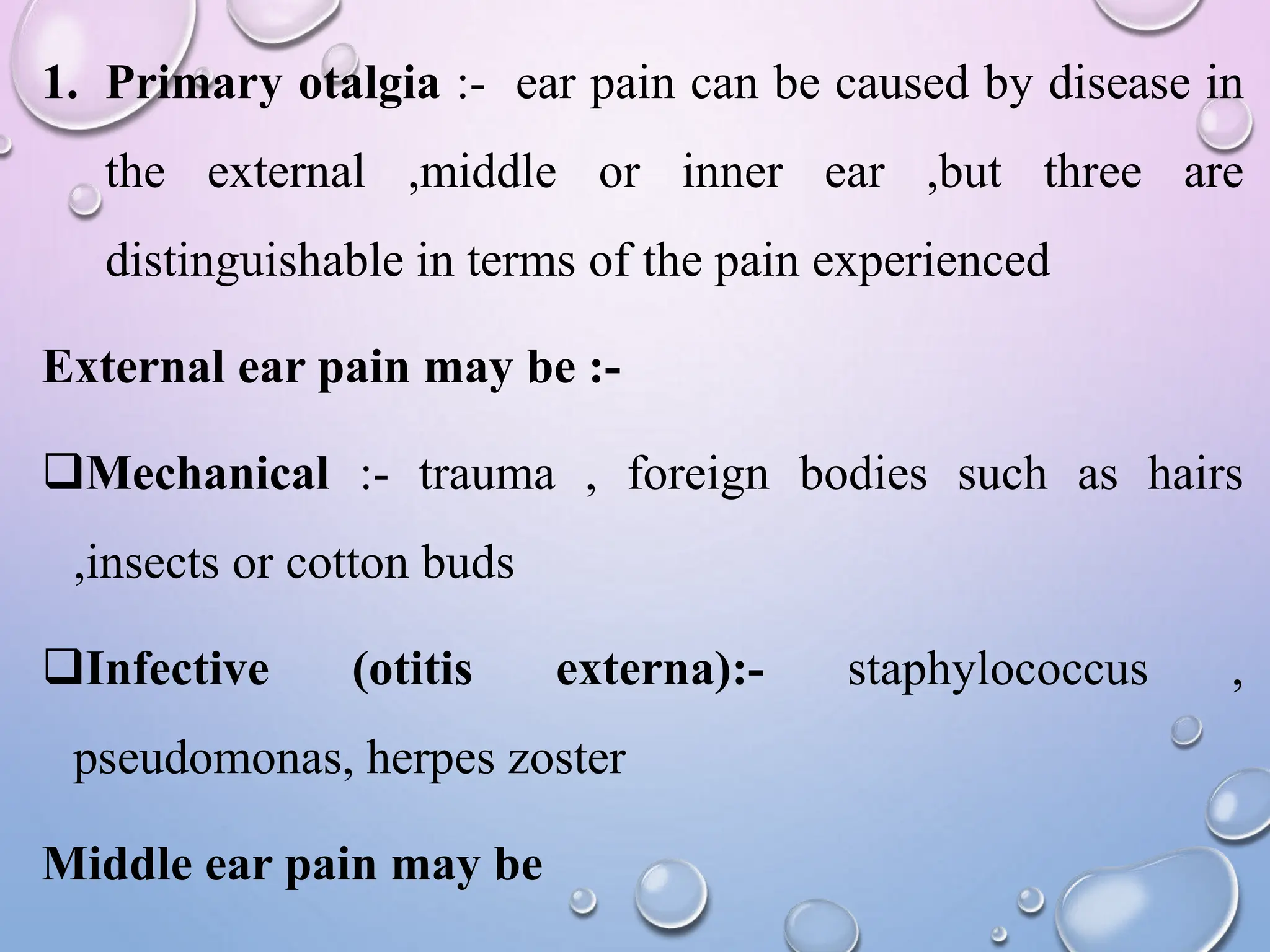 otalgia.pptx ear disorder of bsc nursing | PPTX