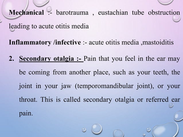 otalgia.pptx ear disorder of bsc nursing | PPTX | Ear, Nose and Throat ...