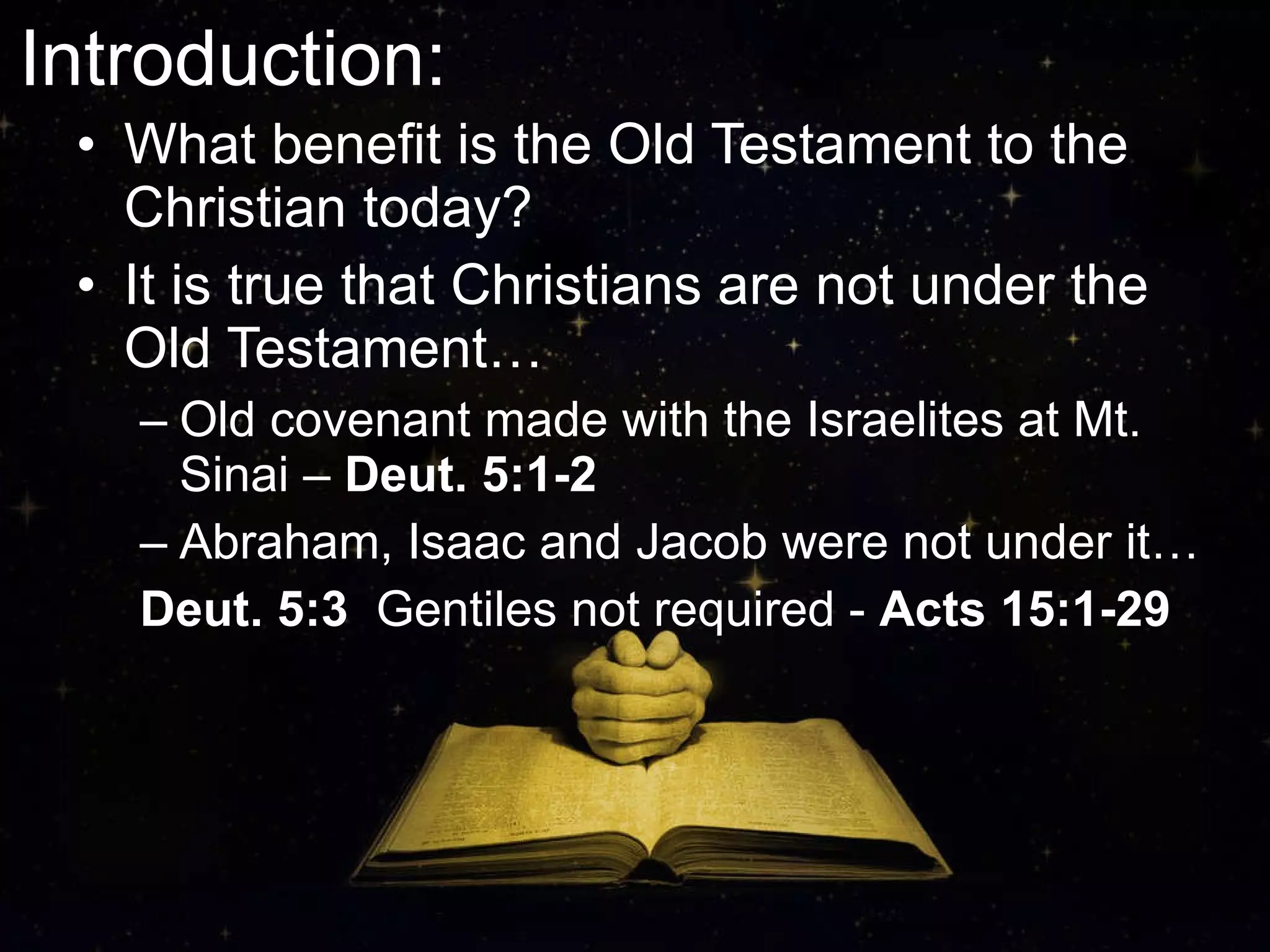 The Old Testament and the Christian | PPT | Christianity | Religion ...