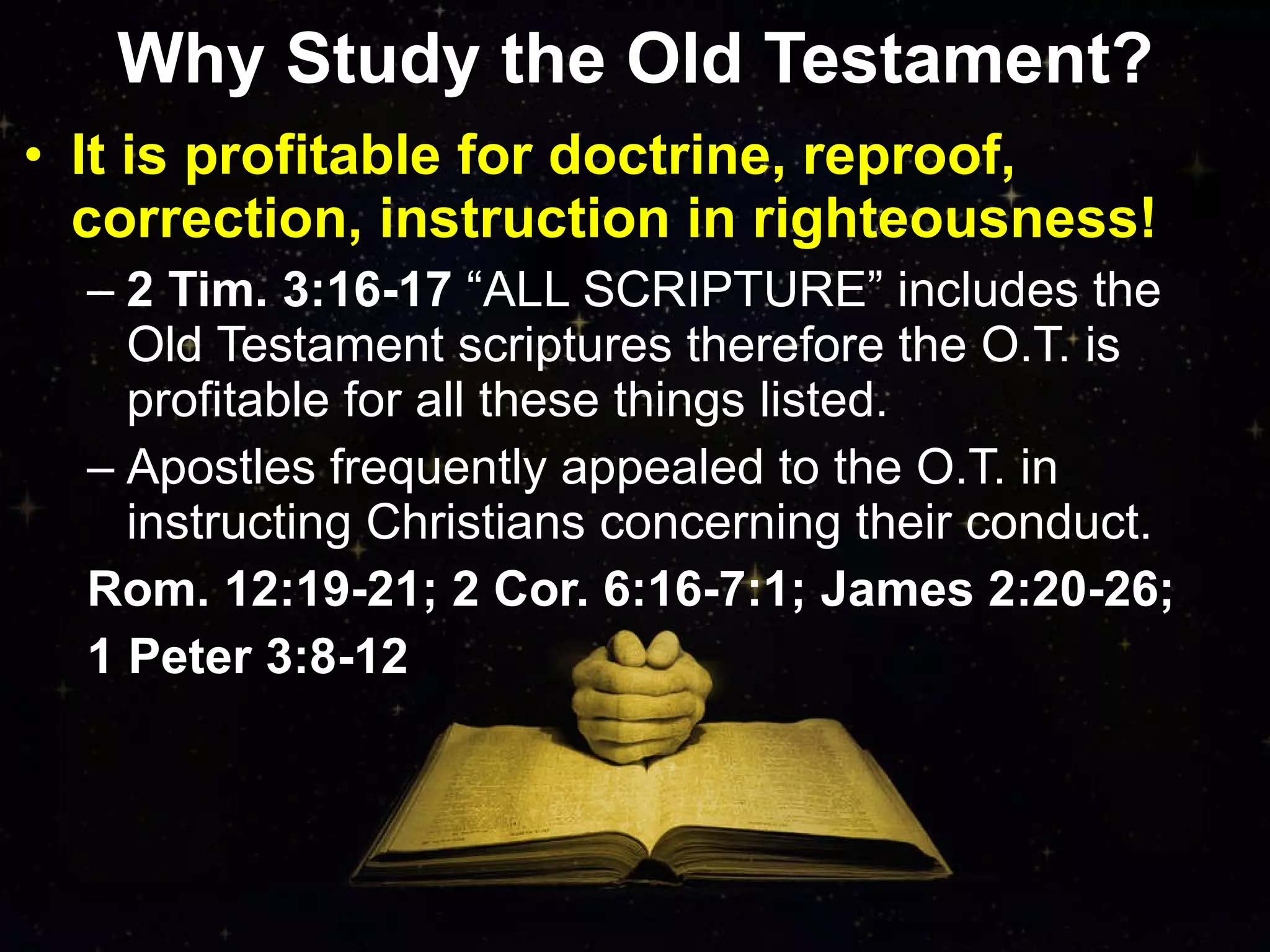 The Old Testament and the Christian | PPT | Christianity | Religion ...